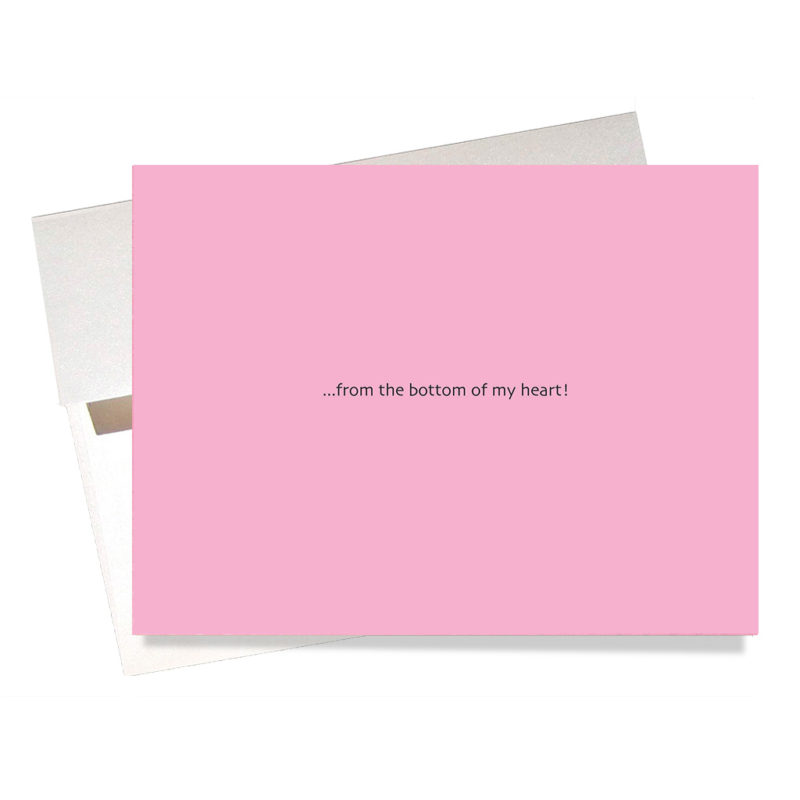 "Love from the Bottom of My Heart" Affection or Anniversary Card ...