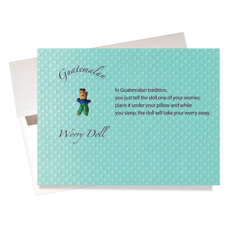 "Guatemalan Worry Doll" Friendship Card - Tickle Cards